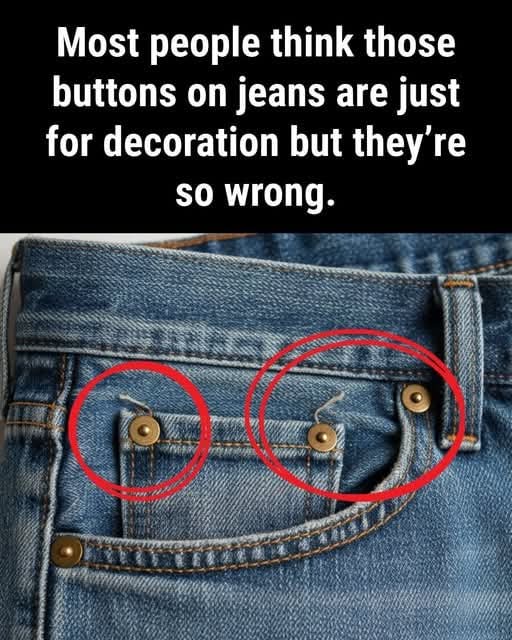 Why Do Jeans Have Those Tiny Buttons? The Surprising Reason Behind the ...